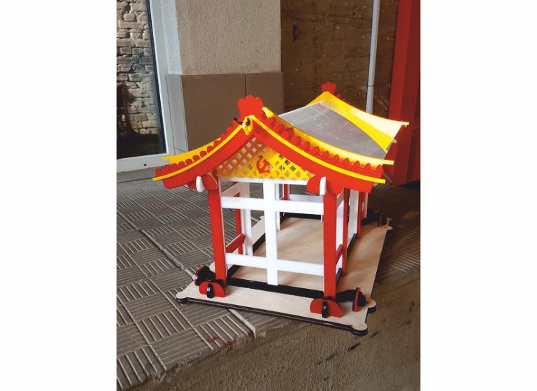Vogelhaus asiatisch japanisch chinesisch 3D Modell Laser Cut Vorlage ...