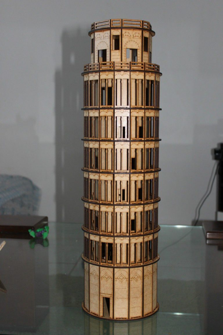 Pisa Turm LaserCut Vorlage