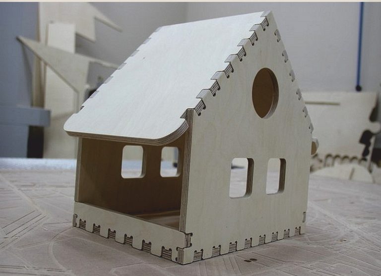 Futterhaus Vogelhaus Futterstelle 3D Modell Laser Cut Vorlage – Laser ...